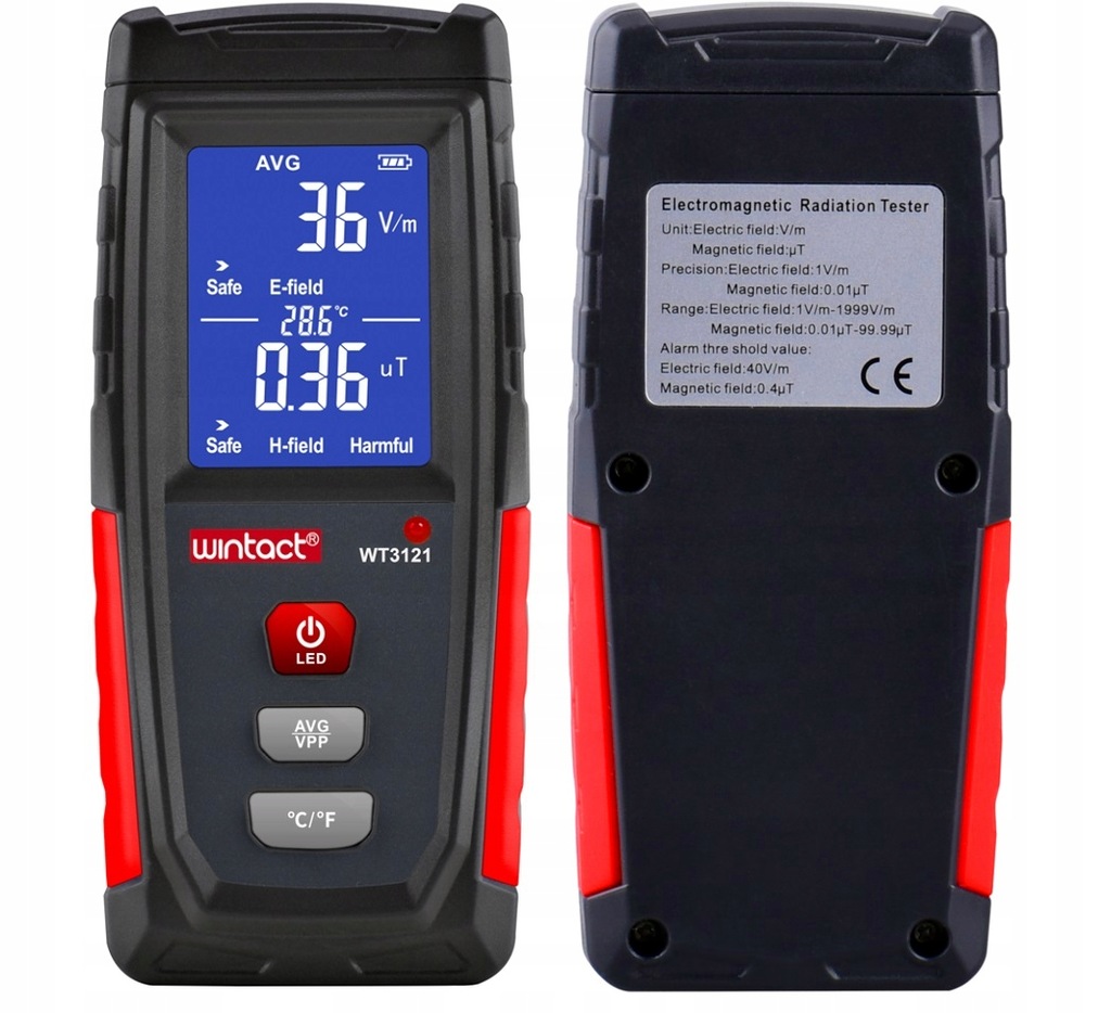 MIERNIK POLA ELEKTROMAGNETYCZNEGO TESTER FAL 100UT - 9814479337 ...