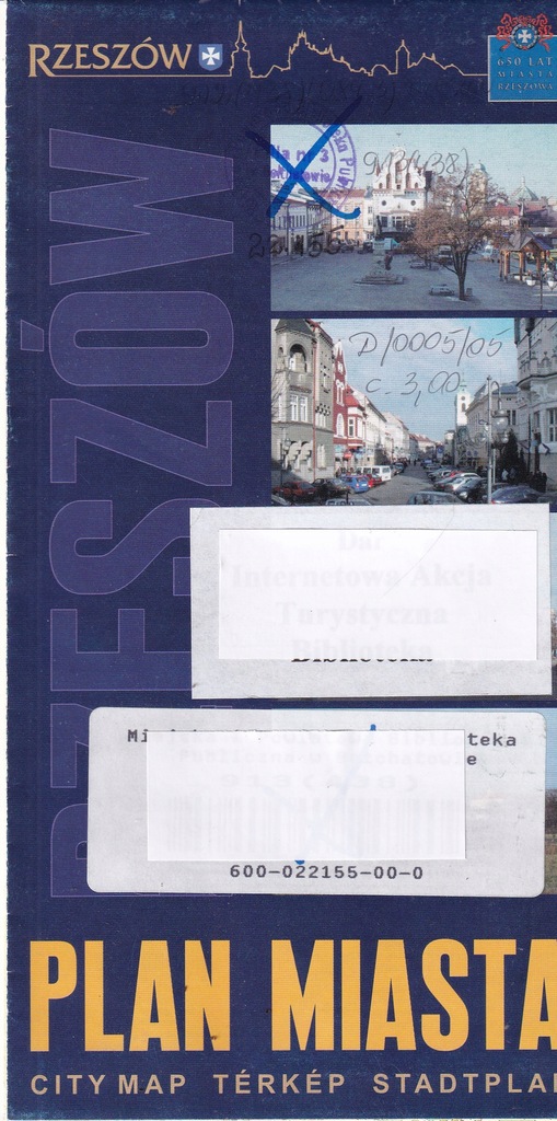 Rzeszów Plan miasta mapa - 13415396587 - oficjalne archiwum Allegro