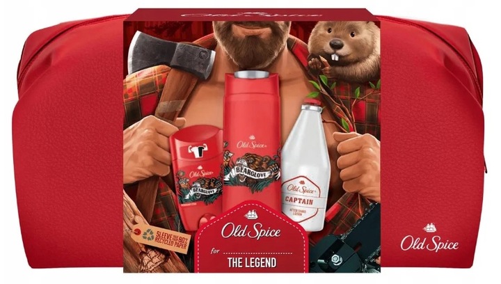 Old Spice Zestaw Kosmetyczka Żel Sztyft Woda - 13204754596 - oficjalne ...