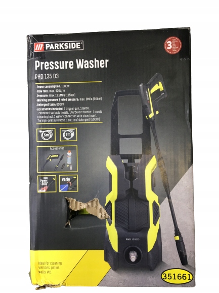 Myjka Ciśnieniowa PARKSIDE PHD 135 D3 1800W - 10723353929 - oficjalne archiwum Allegro