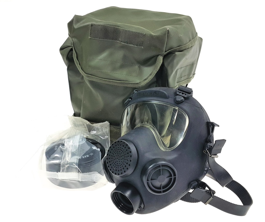 Maska Przeciwgazowa Wojskowa WP Filtracyjna MP5 + Filtr P3 + Torba NOWA r1 - 15221196322 ...
