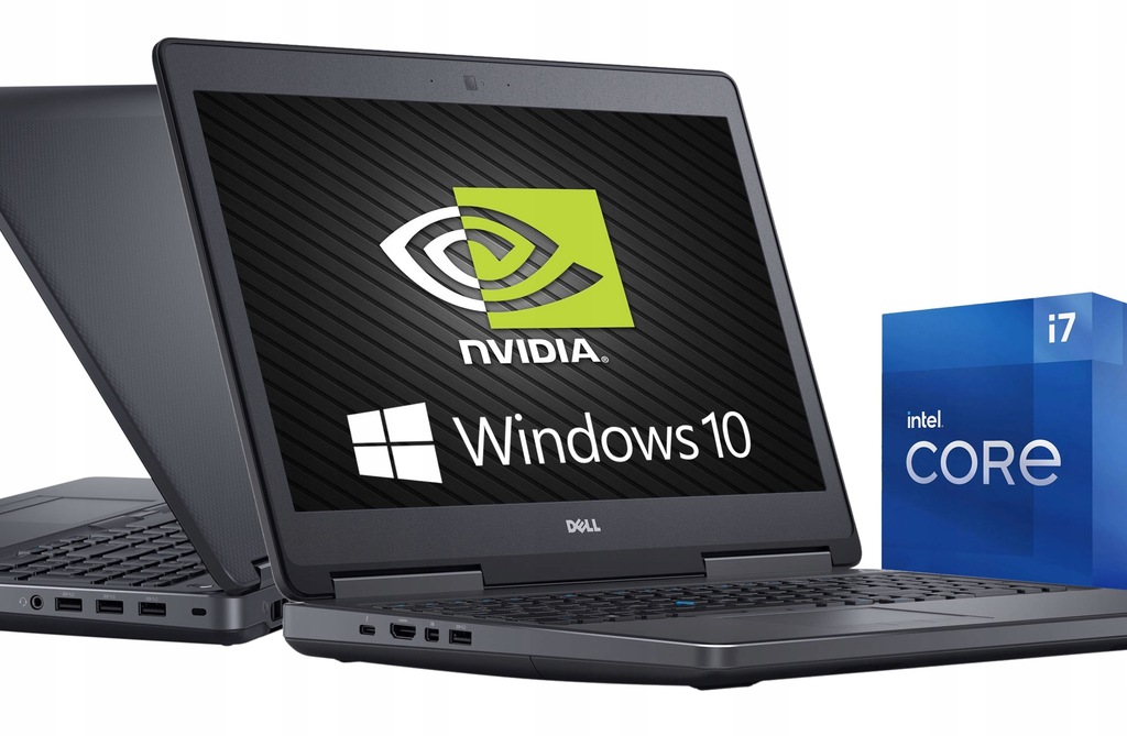 Laptop DELL Precision 7720 i7 QUAD 17' IPS 16GB 512GB SSD P3000 6GB W10 ...