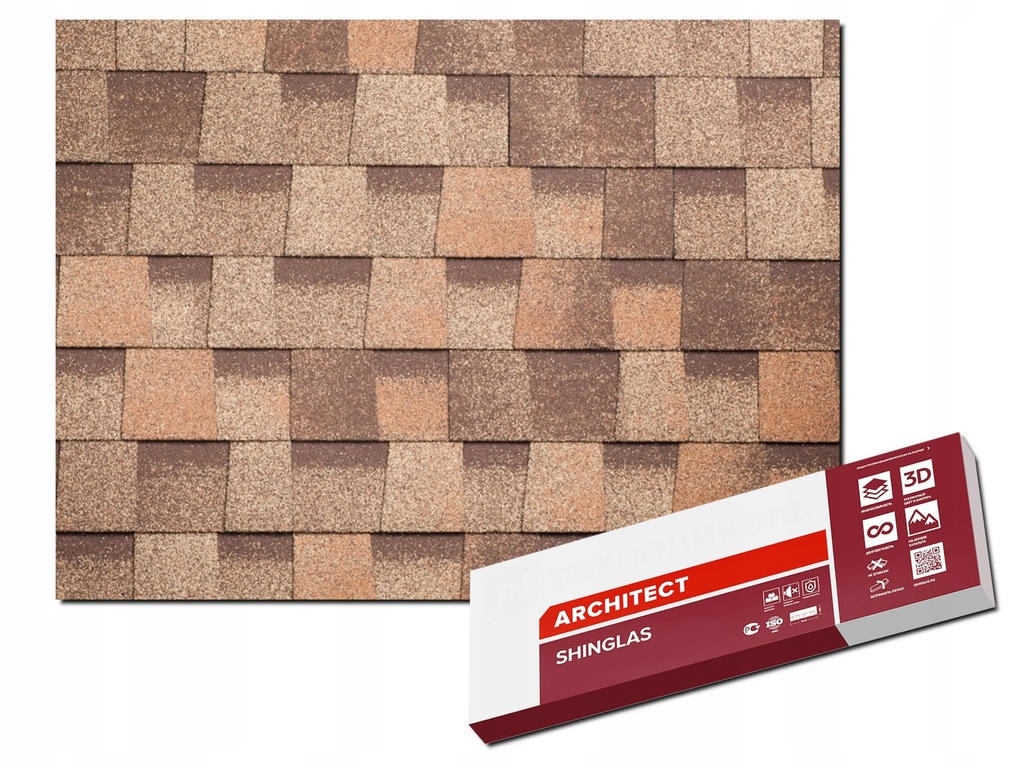 Gont bitumiczny papowy 3D laminowany Jazz Terra - 12050868775 - oficjalne archiwum Allegro