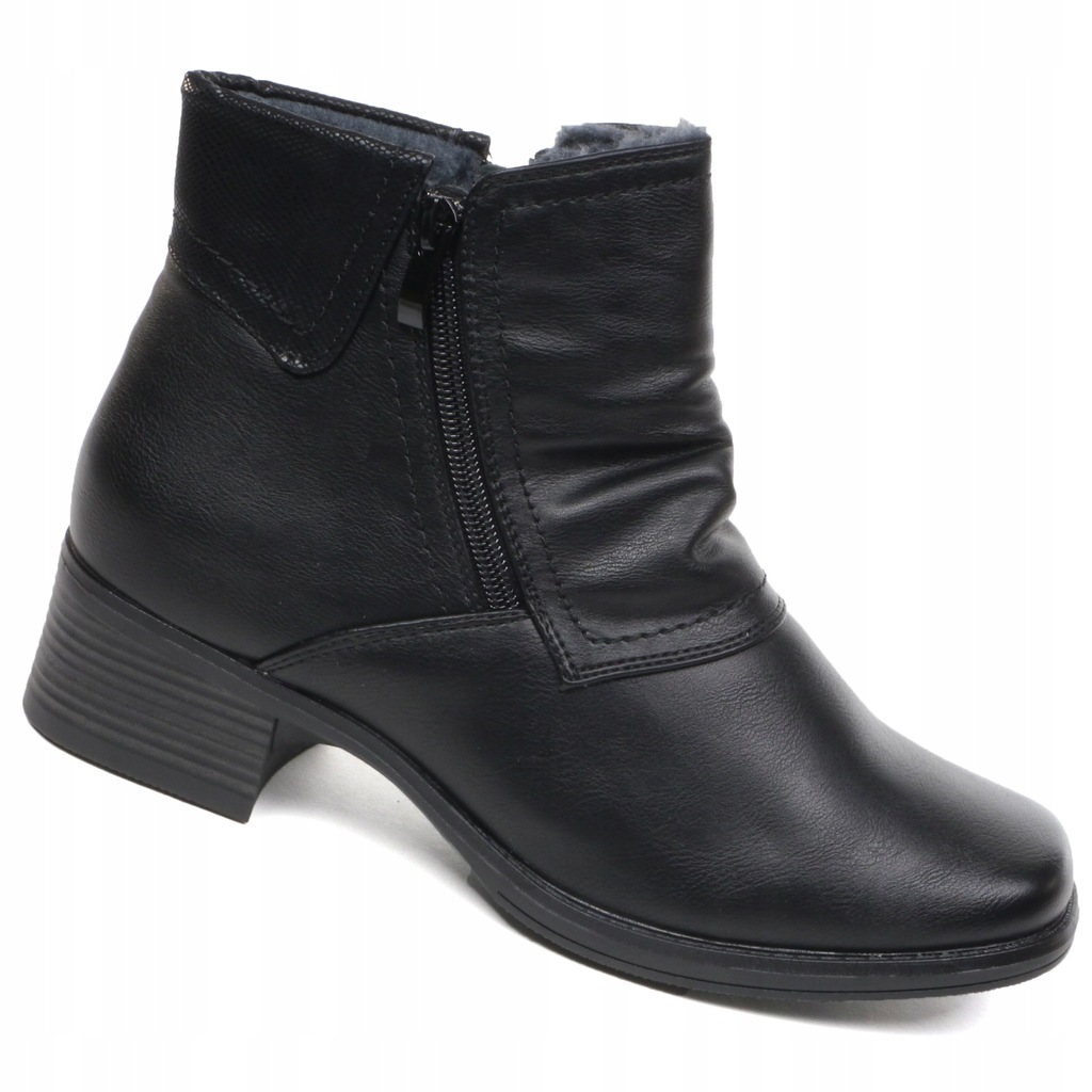 Botki Zimowe Damskie Ocieplane Haidra LM2567-1 black 37 - 14702942525 ...