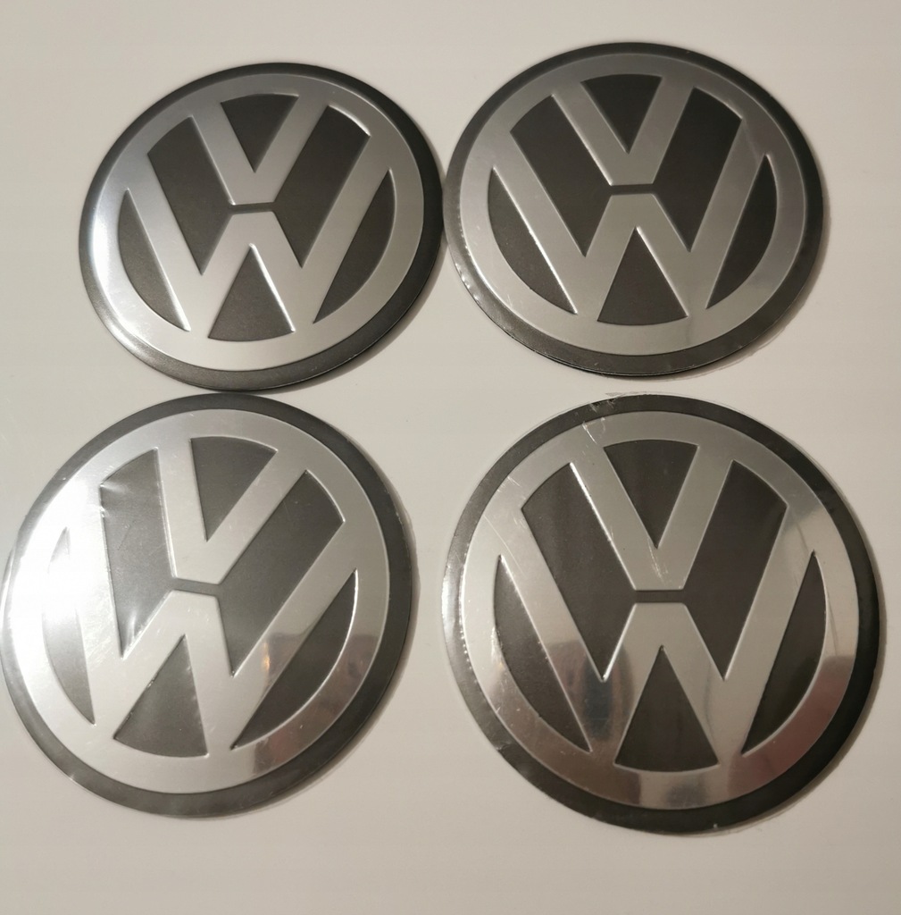 VW 60mm NAKLEJKI NA FELGI DEKIELKI Kołpaki alumini - 11323030122 - oficjalne archiwum Allegro