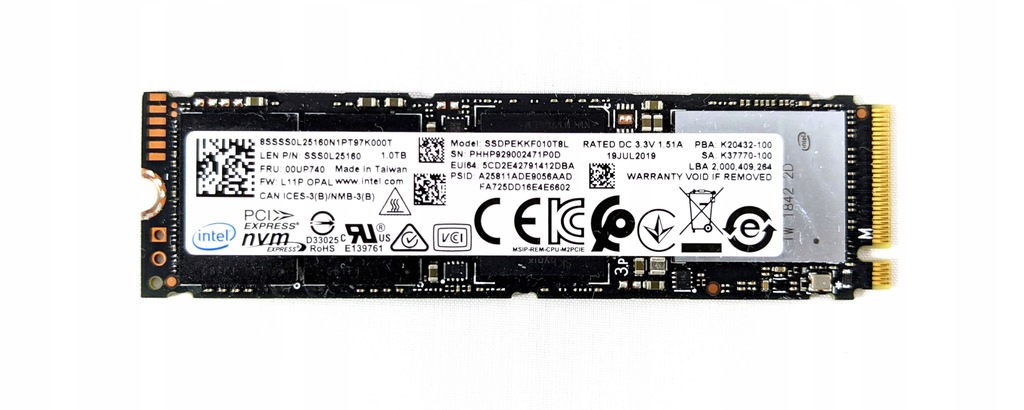 Intel SSD Pro 7600p 1TB - 11585401293 - oficjalne archiwum Allegro