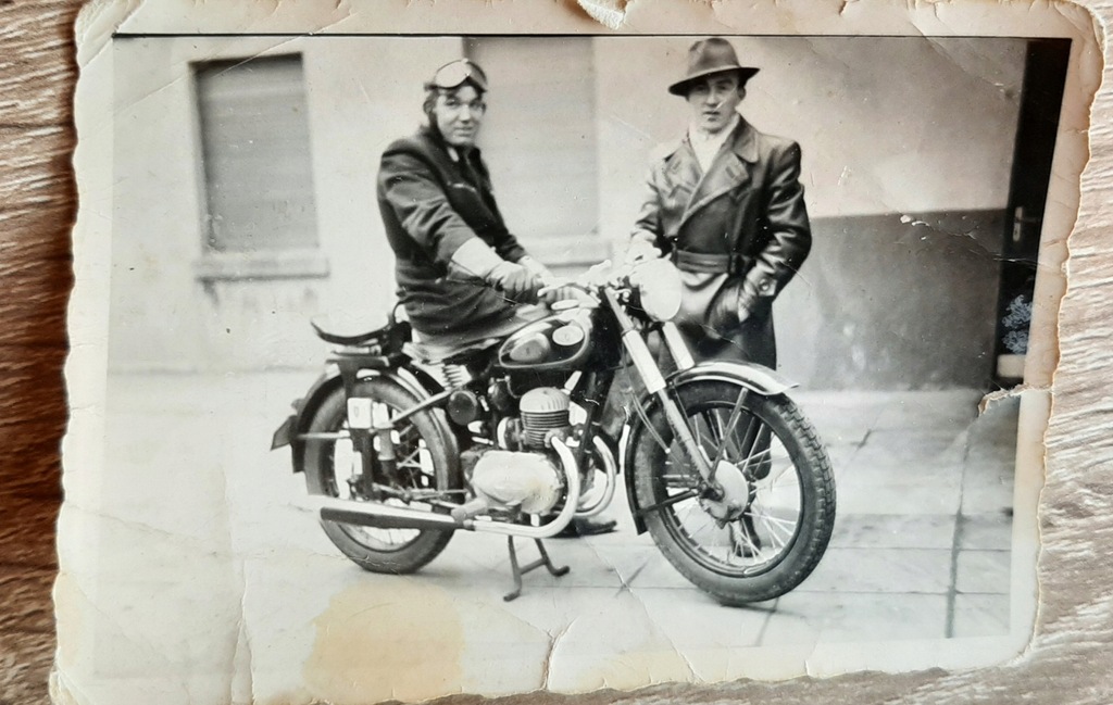 MOTOCYKL DKW STARE PONIEMIECKIE FOTO AGFA-LUPEX - 14162869535 ...