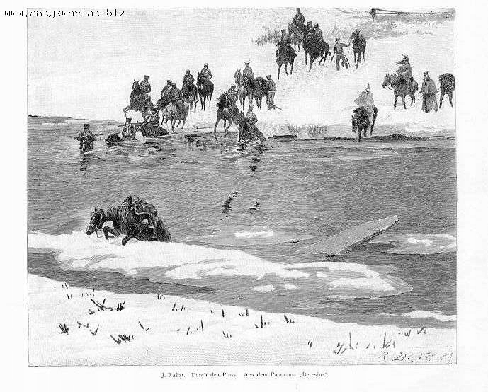 drzeworyt 1897 Berezyna Białoruś Fałat: Panorama - 9445876154 ...