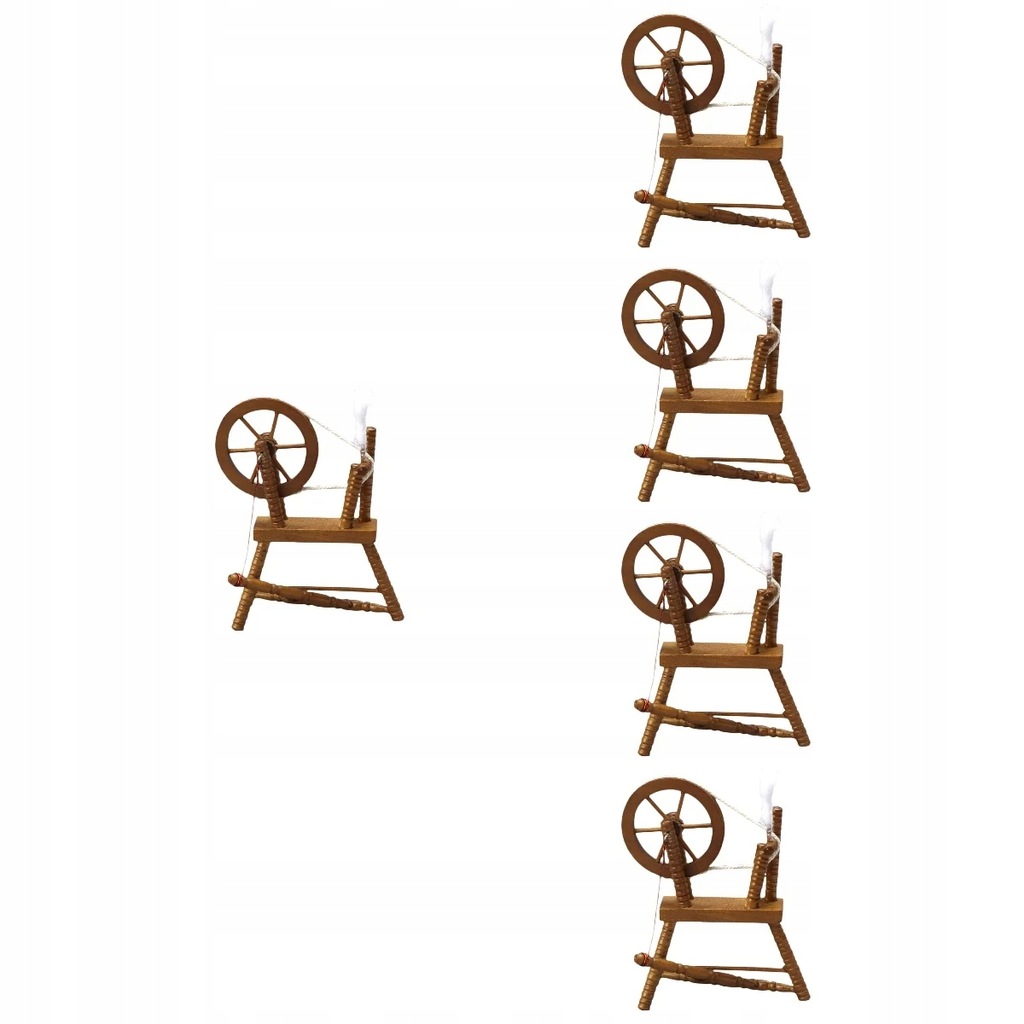 5 pcs Wooden Hand Reeling Machine Wood Miniature - 13762556874 ...