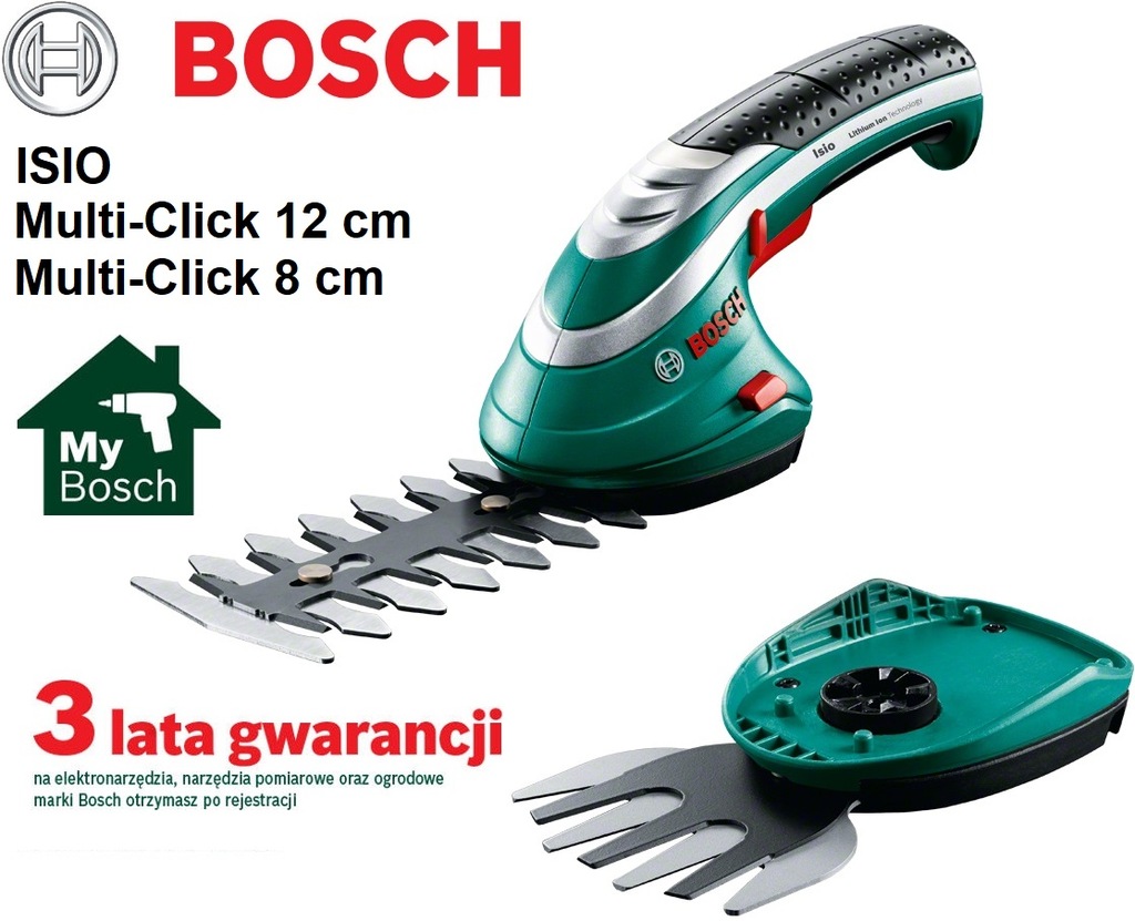 Akumulatorowe nożyce do trawy i krzewów BOSCH ISIO - 7268988148 - oficjalne archiwum Allegro