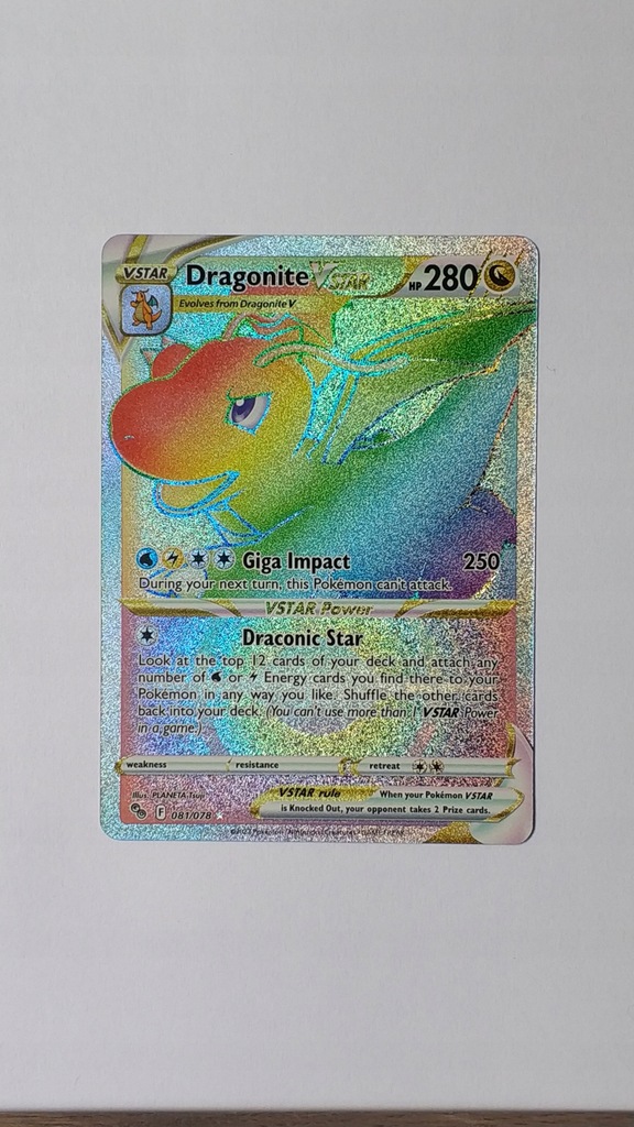 Dragonite VSTAR - 81/78 - Secret Rare - Pokemon GO - 12630448430 ...