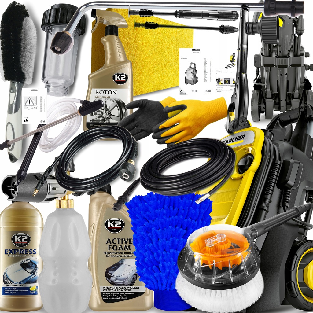 MYJKA CIŚNIENIOWA KARCHER K5 COMPACT ZESTAW ALLin1 - 11968998806 - oficjalne archiwum Allegro