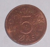 5 ore duńskie Dania Danmark moneta 1987 rok - 11308854051 - oficjalne ...