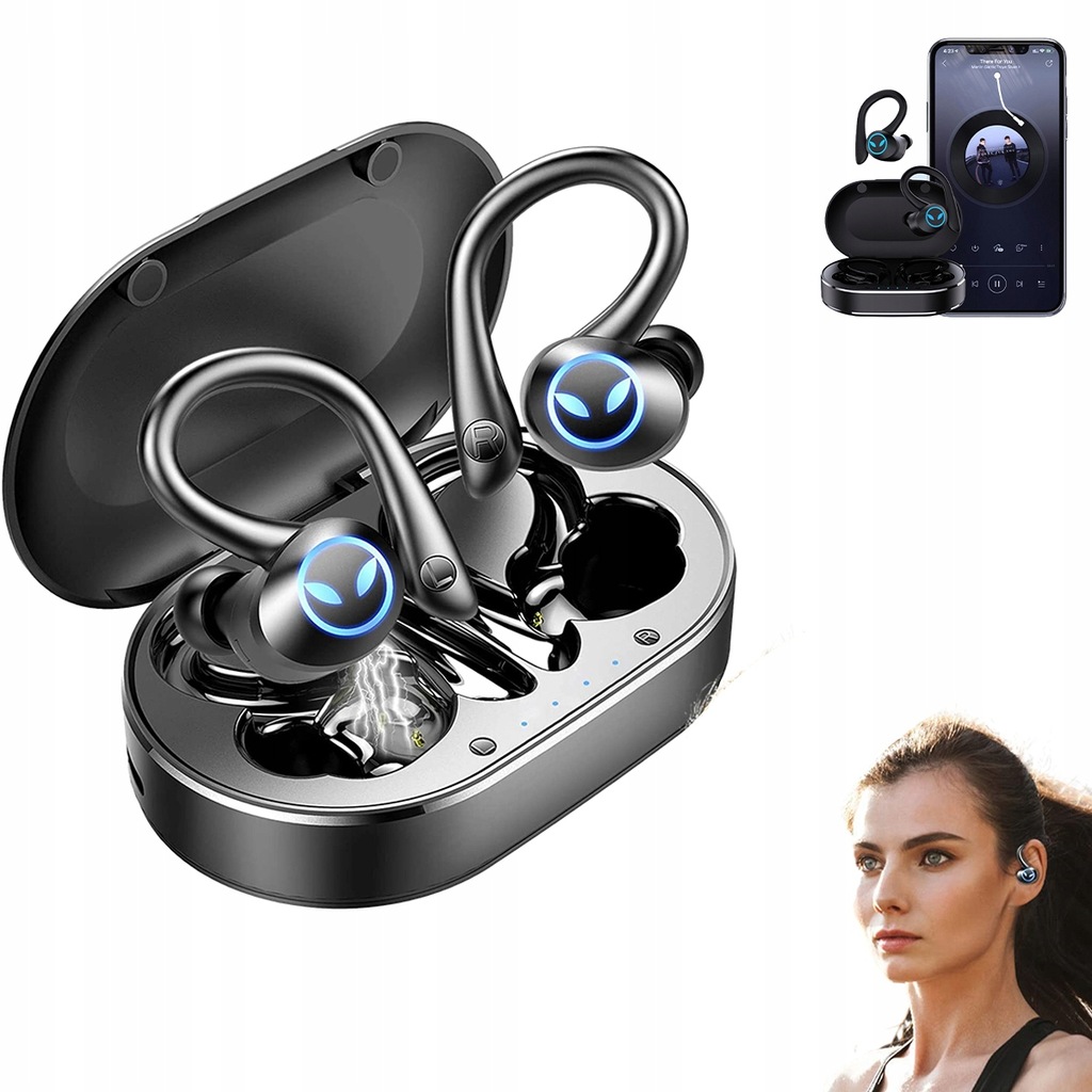 Q25 PRO Słuchawki Bluetooth 5.3 z Komunikat głosowy o niskim stanie ...