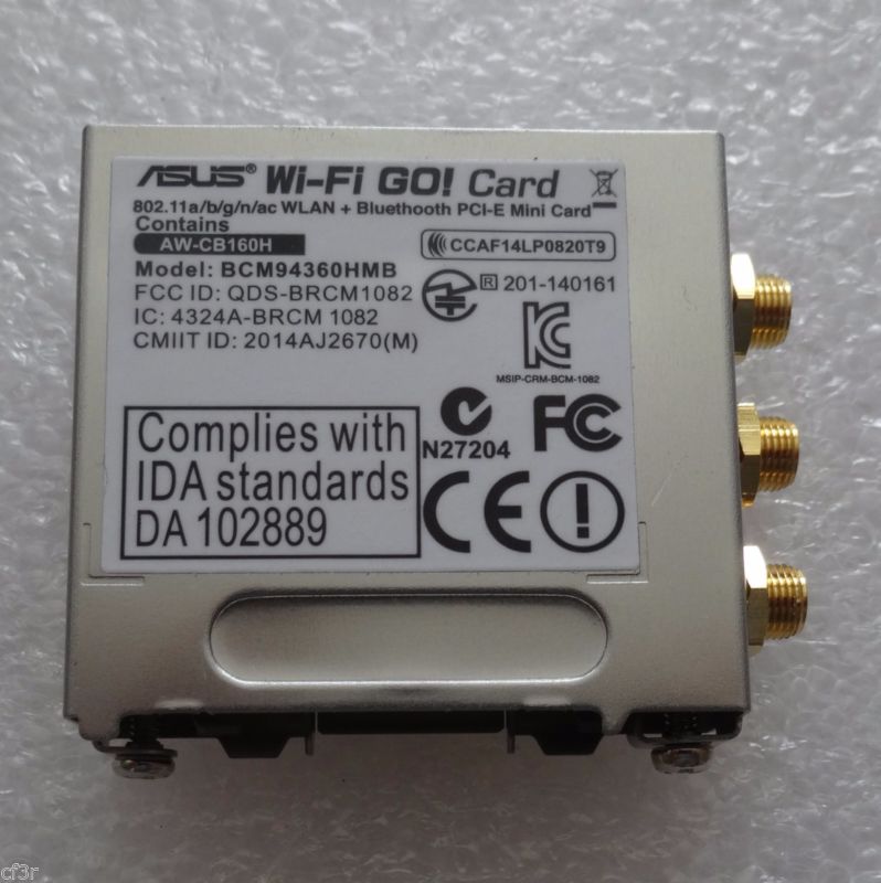 Moduł rozszerzeń Asus wi-fi go! bcm94360HMB - 7336649534 - oficjalne ...