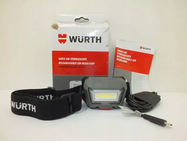 LATARKA CZOŁOWA WURTH LED 3W - 15303942719 - oficjalne archiwum Allegro