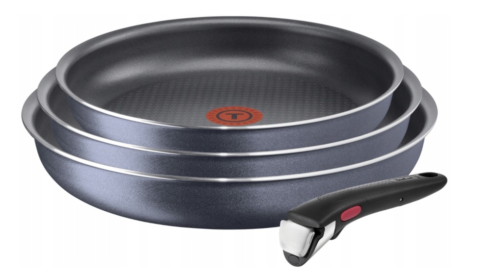 ZESTAW Patelni Ingenio 22/24/26 CM rączka TYTANOWA - 12482102219 - oficjalne archiwum Allegro
