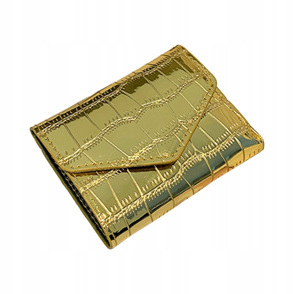Credit Card Holder Mini Fold Short Wallet ID Card Case Organizer Gold ...