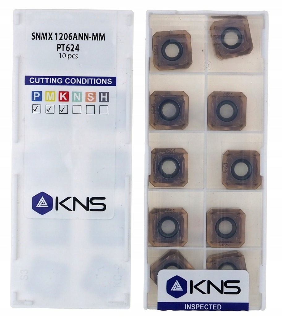 Płytki węglik SNMX 1206 ANN-MM stal, inox, żeliwo - 11346979521 - oficjalne archiwum Allegro