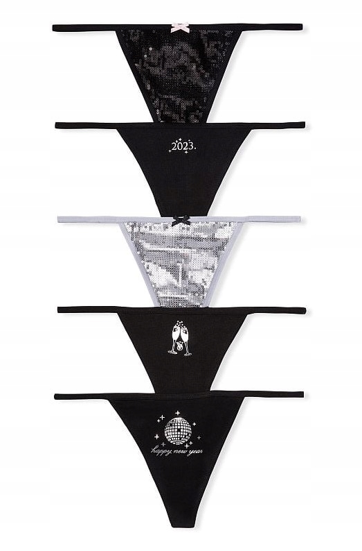 Stringi Victoria's Secret zestaw 5 par r. S - 13063059590 - oficjalne ...
