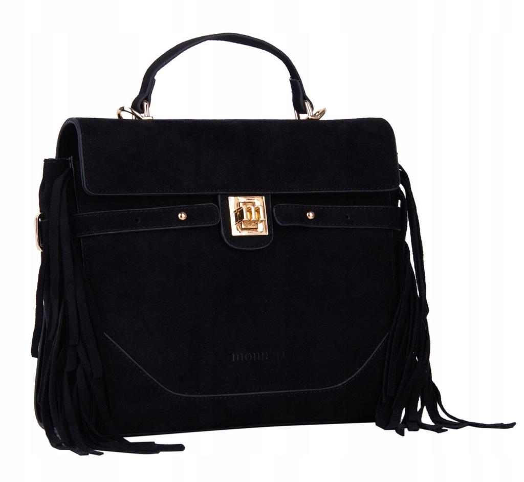 Elegancka damska torebka z frędzlami Monnari zamsz - 10562984704 - oficjalne archiwum Allegro