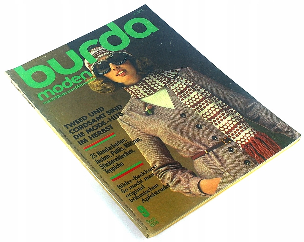 BURDA MODEN 9/1974 Wykroje Instrukcja Szycia - 12401784912 - oficjalne archiwum Allegro
