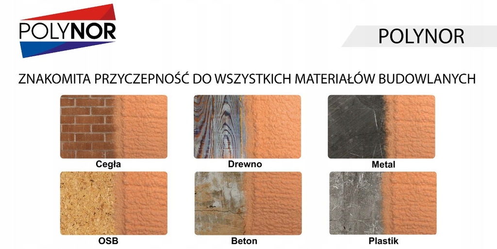 12x POLYNOR izolacje natryskowe piana pianka pur - 7843626156 - oficjalne archiwum Allegro