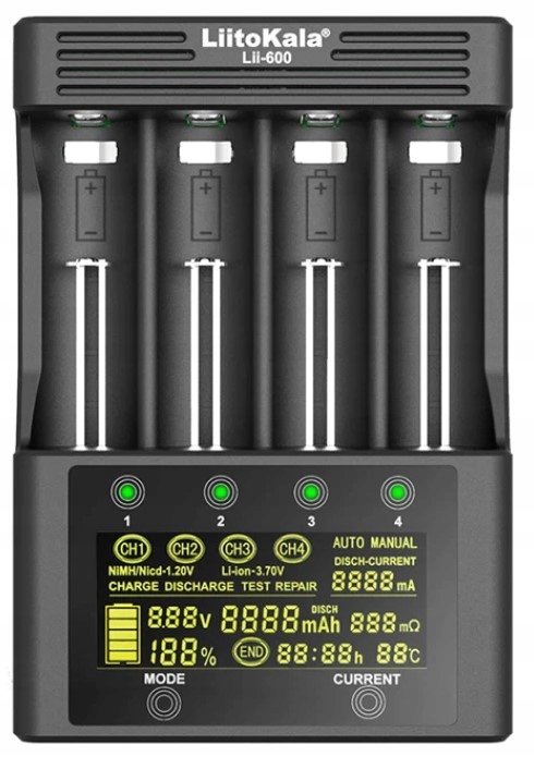 LADOWARKA DO BATERII AKUMULATORÓW LitoKala Lii600 - 11662507375 ...