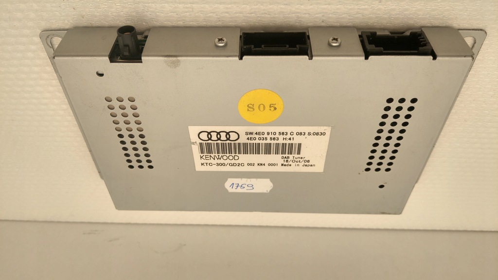 MODUŁ STEROWNIK RADIA AUDI A4 A5 A6 A8 4E0910563C - 12347861114 - oficjalne archiwum Allegro