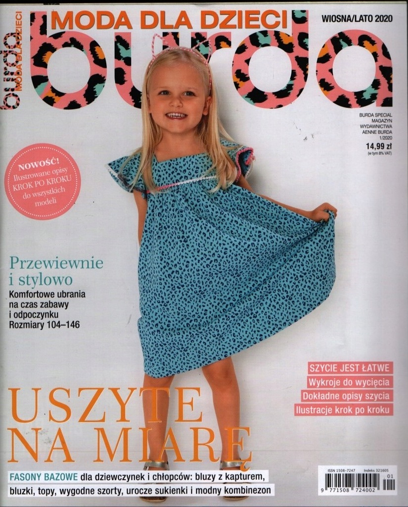 1/2020 BURDA Moda dla dzieci + wykroje - 13089095044 - oficjalne ...