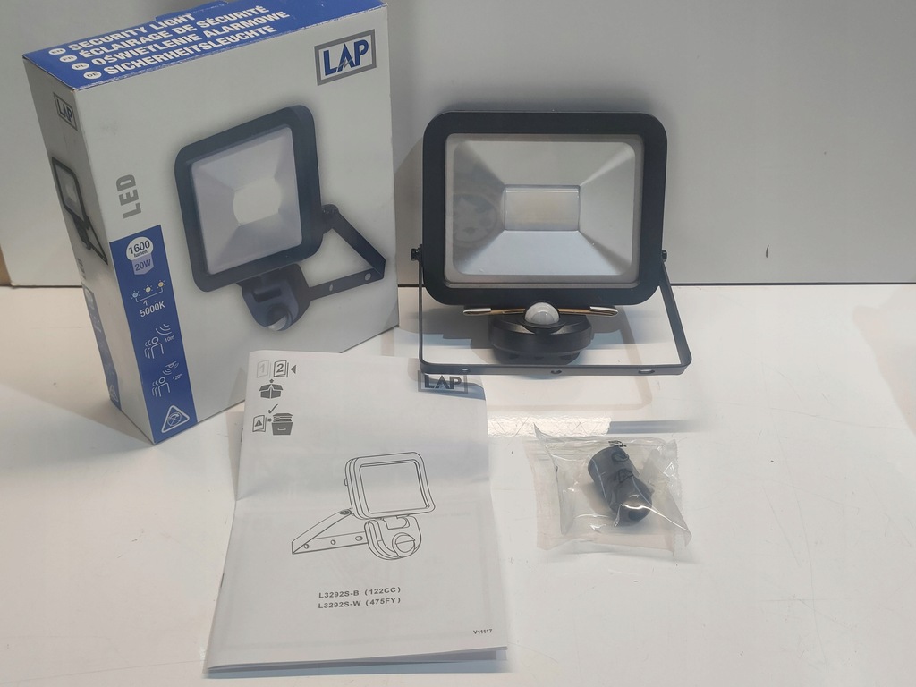 Lampa halogen LAP czujnik ruchu 20W 1600lm - 12521791771 - oficjalne ...