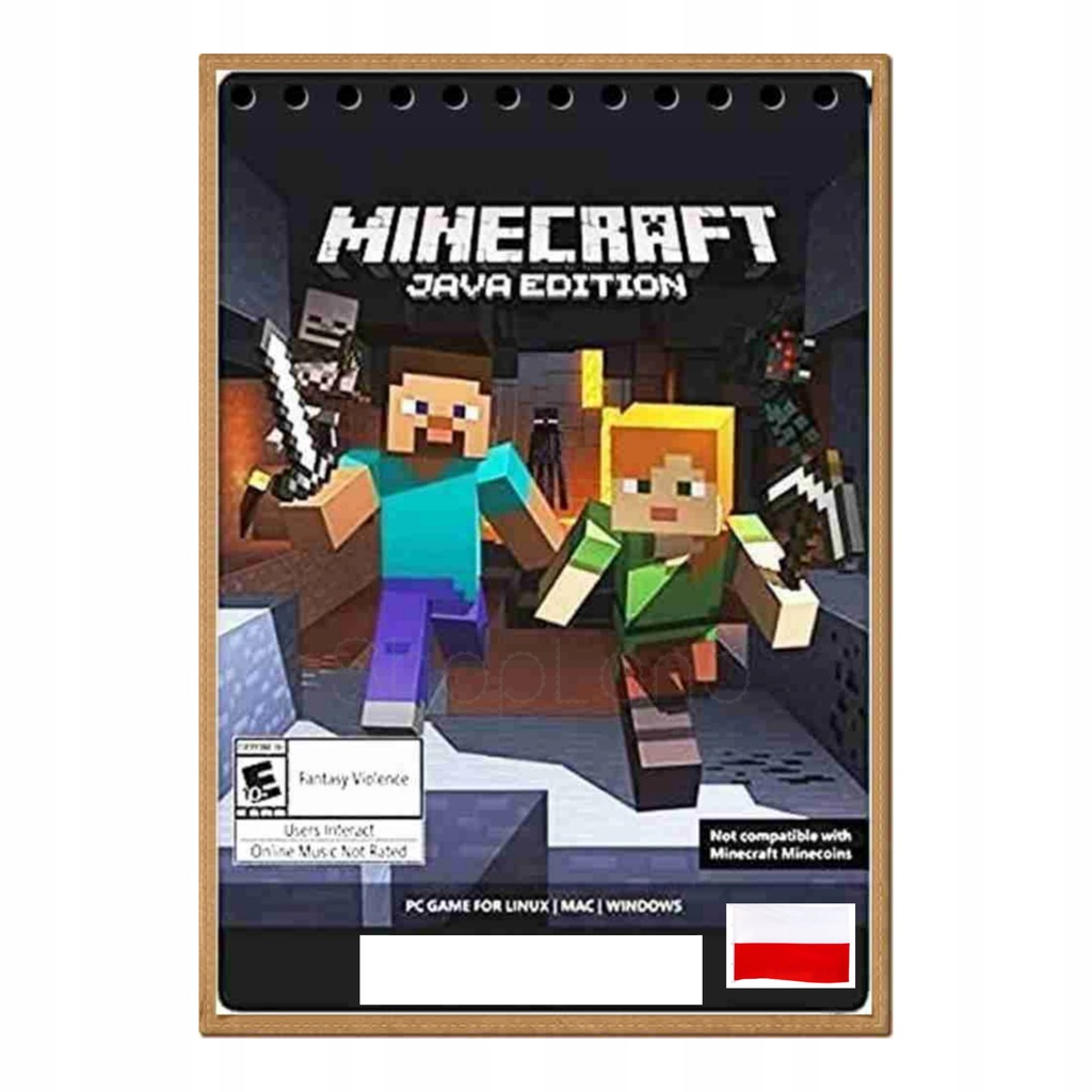 MINECRAFT JAVA & BEDROCK EDITION 2w1 / PC / KLUCZ Game Pass/ POLSKA ...