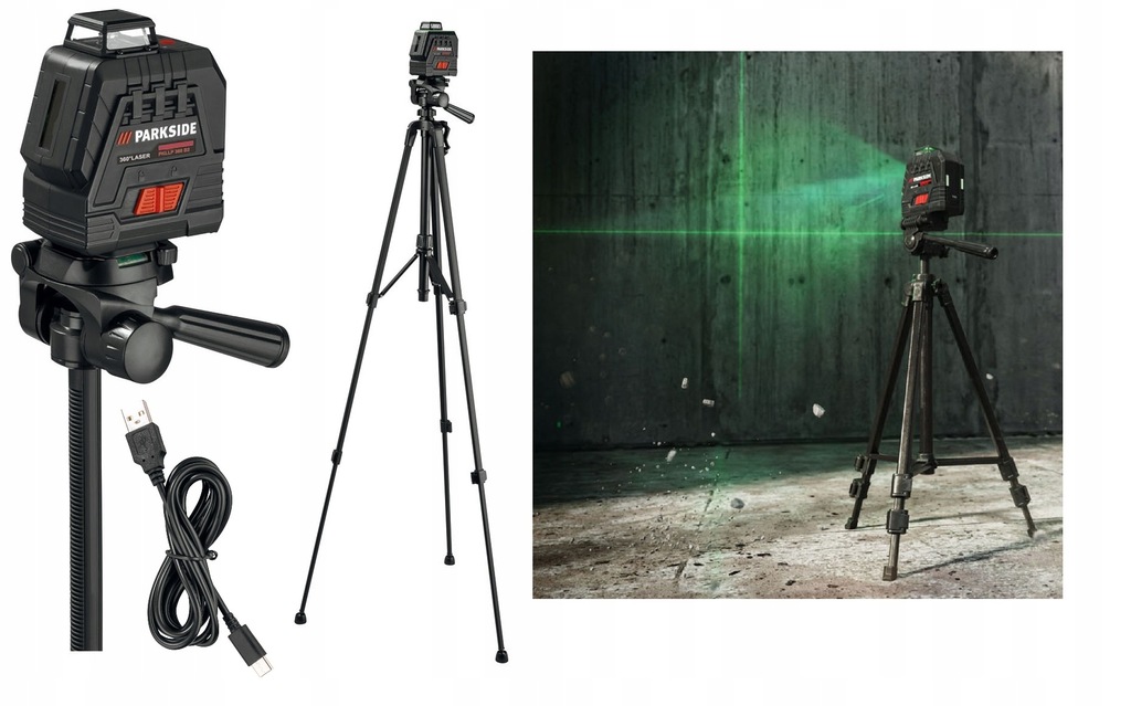 PARKSIDE PERFORMANCE LASER KRZYZOWY PKLLP 20m 360° - 11685680360 ...