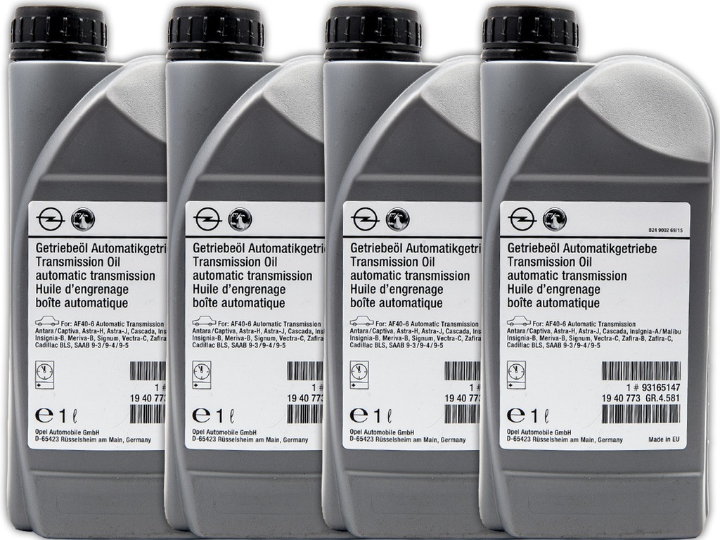 OLEJ do SKRZYNI AUTOMATYCZNEJ AF40 OPEL INSIGNIA A - 8763415598 ...