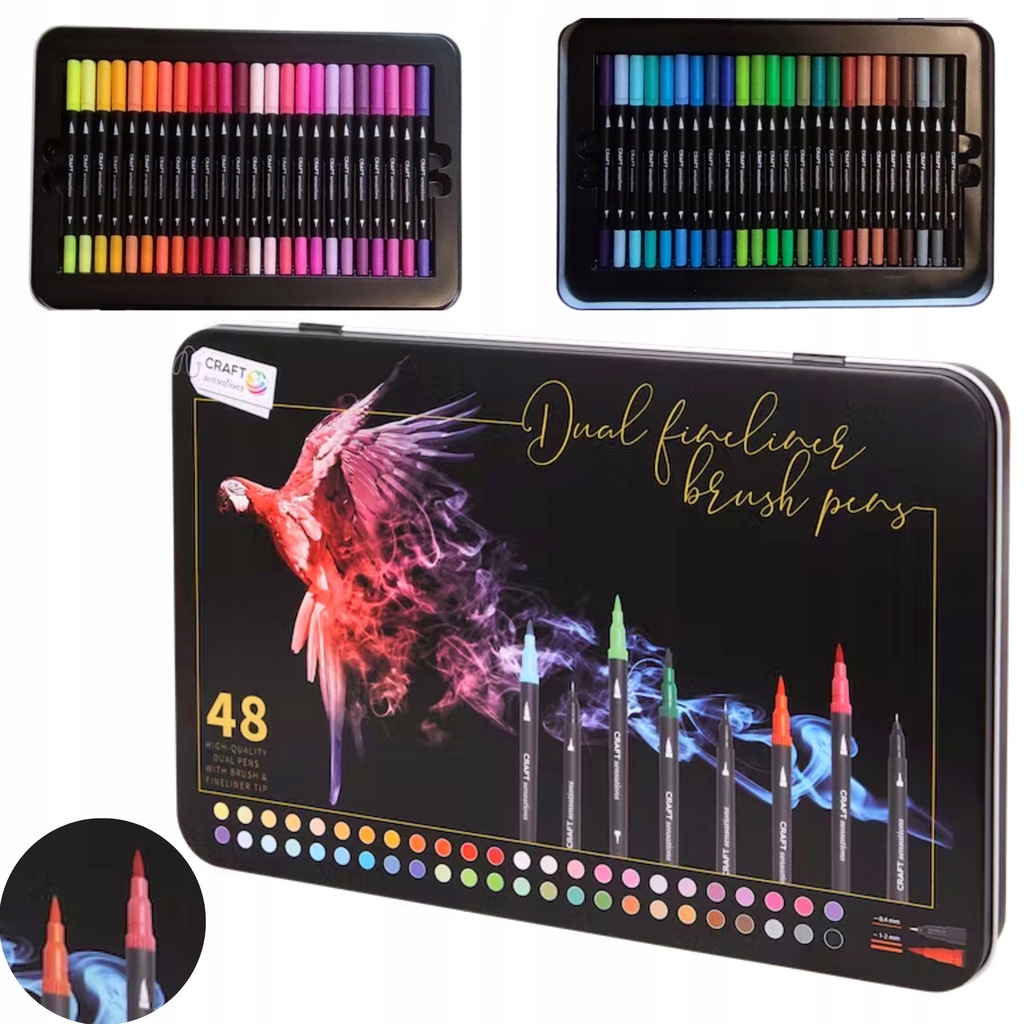 Pisaki Mazaki dwustronne Craft Sensations 48 szt. - 13032335925 ...