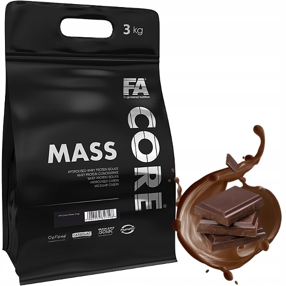 FA MASSCORE 3000g GAINER NA MASĘ MIĘŚNIOWĄ BIAŁKO - 11748913084 ...
