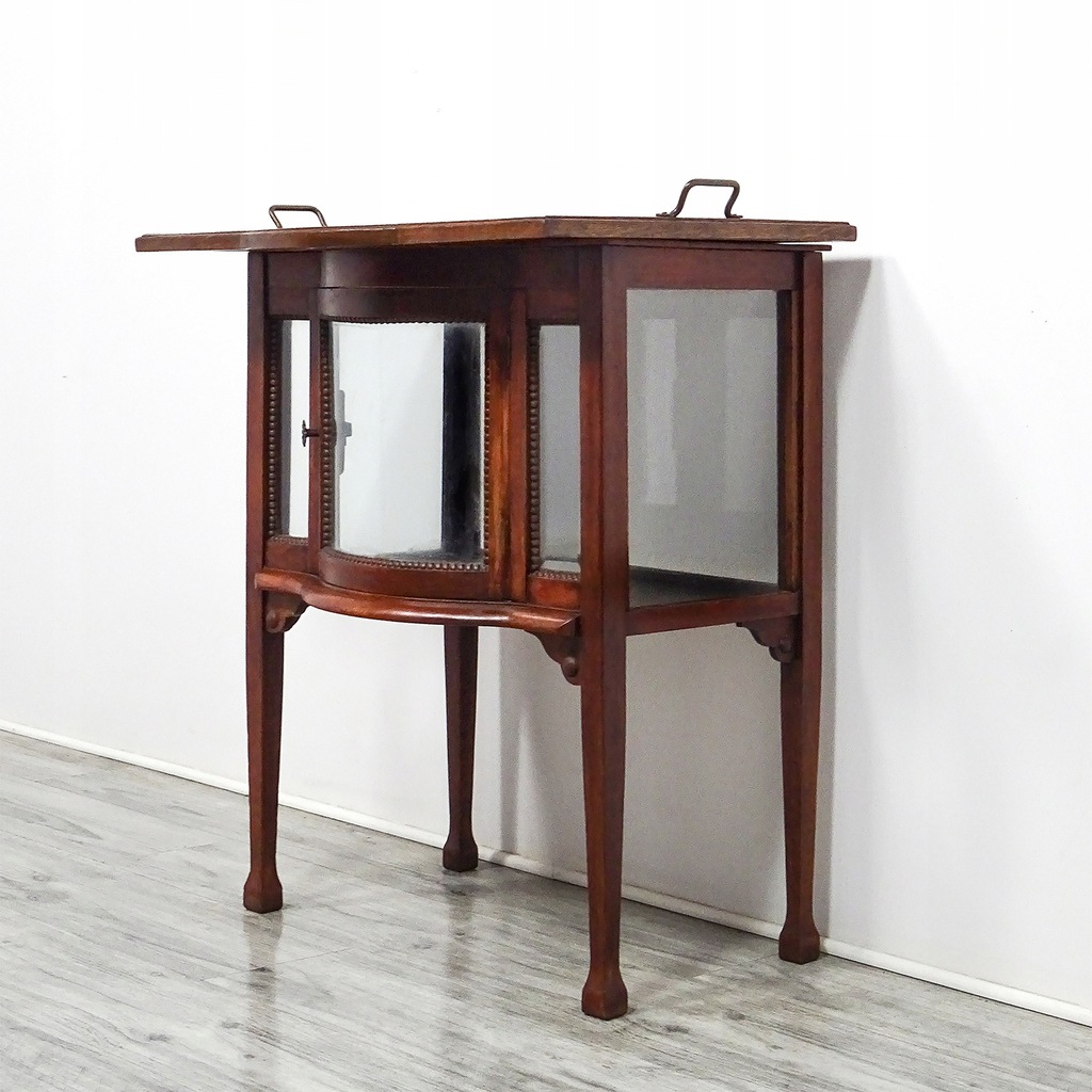 Antyk BAREK secesyjny KOMODA DĄB na nóżkach DREWNIANA herbaciarka LATA ...