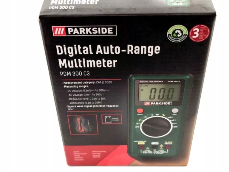 PARKSIDE PDM 300 C3 MIERNIK CYFROWY - 12212590578 - oficjalne archiwum Allegro