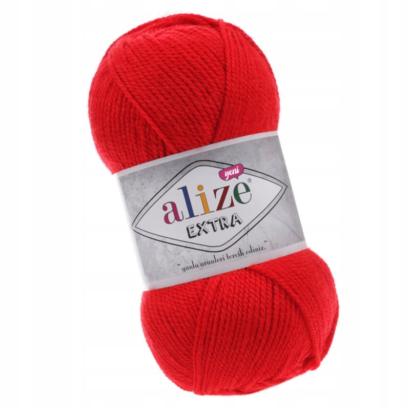 Włóczka Extra - 56 Czerwony Alize Nowość !! - 11283288872 - oficjalne archiwum Allegro