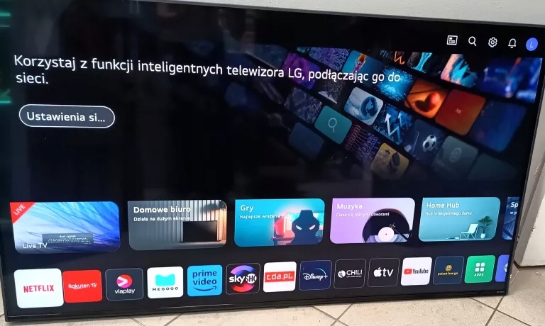 TELEWIZOR LG 55QNED823RE - 14328907056 - oficjalne archiwum Allegro