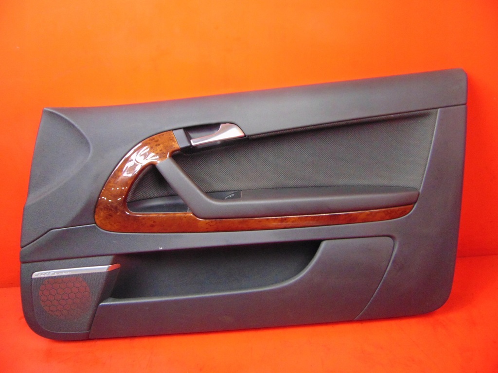 AUDI A3 8P 3D TAPICERKA BOCZEK DRZWI PRAWA DREWNO - 12101152852 - oficjalne archiwum Allegro