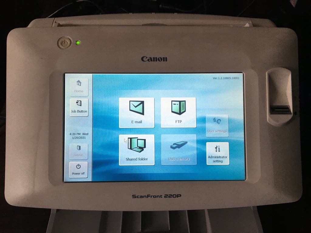 Skaner siec. szczelinowy Canon ScanFront 220 uszk. - 10140529452 ...