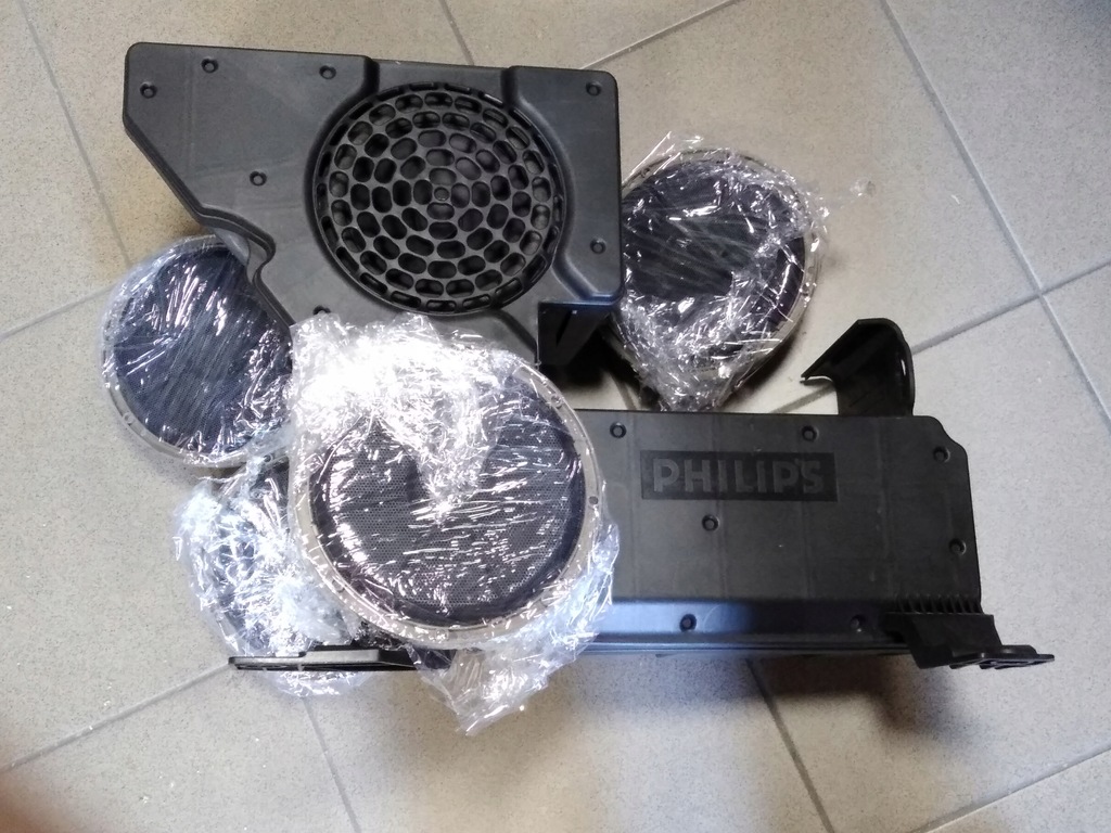 Citroen C5 Subwoofer Wzmacniacz PHILIPS+4 głosniki - 7951970682 ...