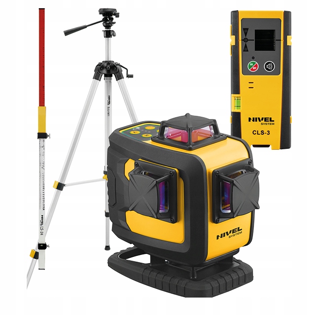 LASER KRZYŻOWY NIEBIESKI CZUJNIK STATYW ŁATA NIVEL - 11505004927 ...