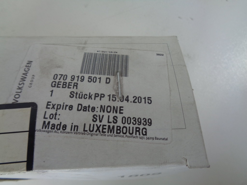 NOWY CZUJNIK TEMPERATURY VW TOUAREG 070919501D - 7337847655 - oficjalne ...