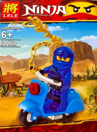 KLOCKI LELE NINJA FIGURKA NA SKUTERZE - 11752053828 - oficjalne ...