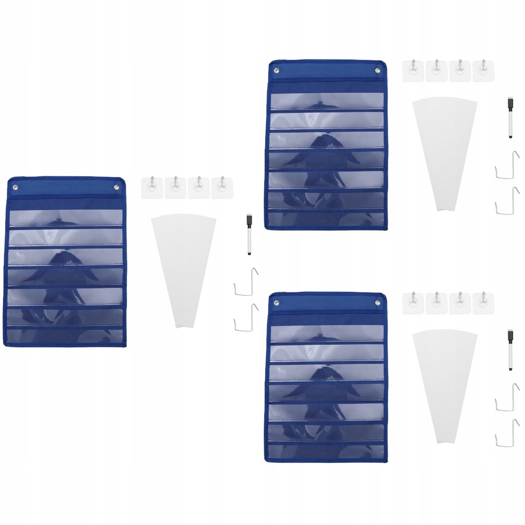 Pocket Chart File Organizer Wall Hanging 3 Pieces - 13296516864 ...