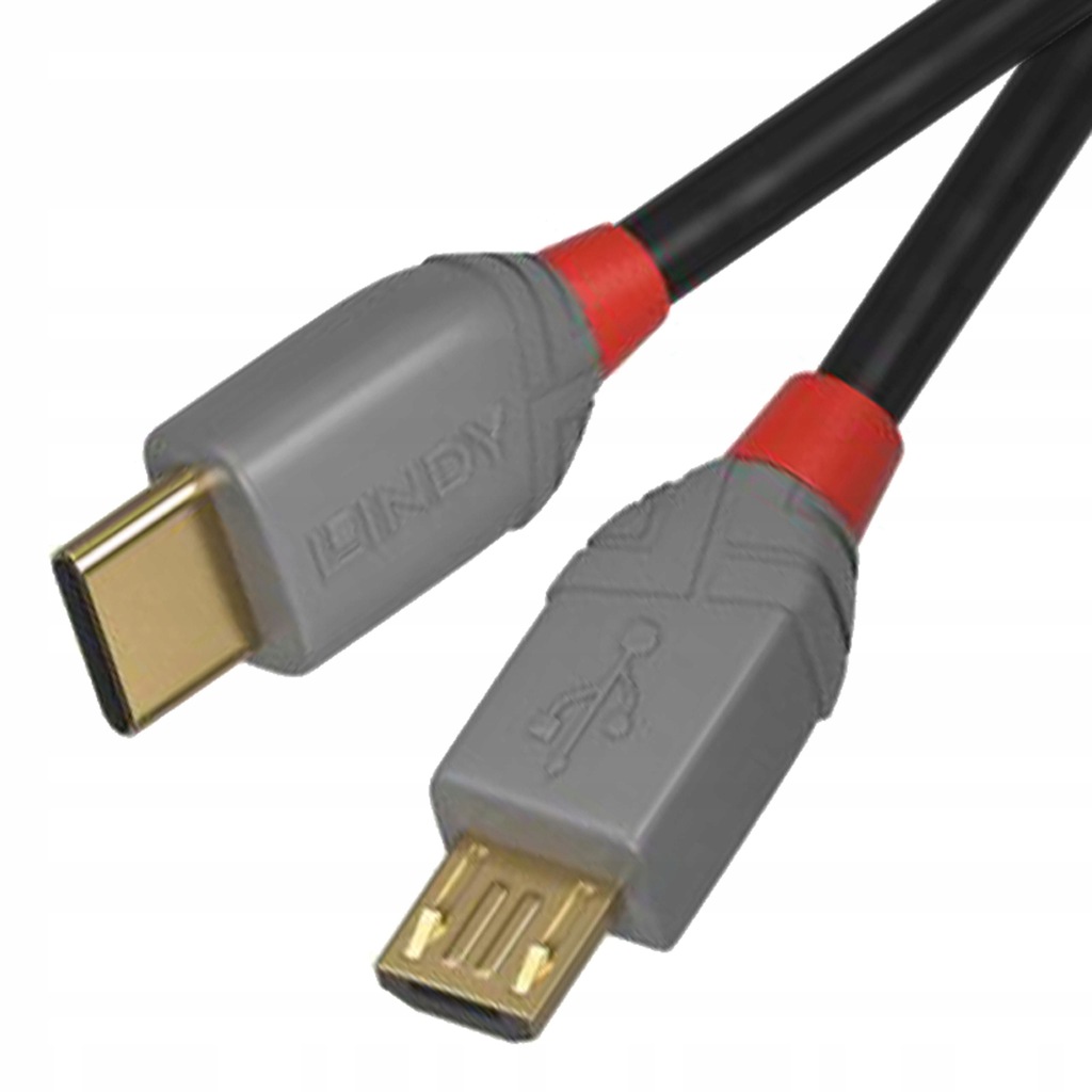 LINDY 36891 KABEL USB 2.0 USB-C - micro USB-B 1m - 10845264909 ...