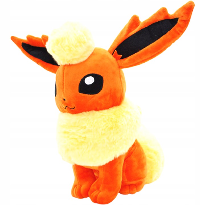 MASKOTKA PLUSZOWA POKEMON PLUSZAK EEVEE FLAREON - 13497648725 ...
