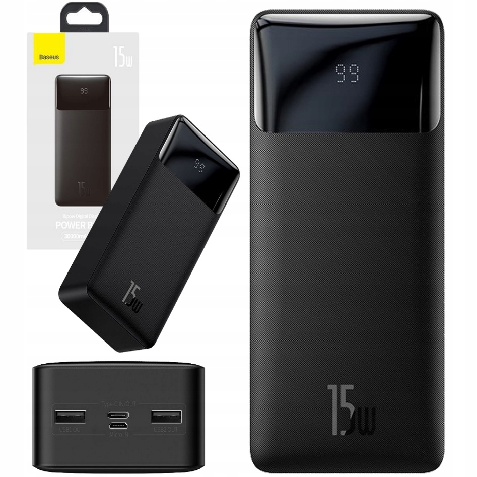 BASEUS POWERBANK POWER BANK 30000mAh USB-C 3xUSB - 12427677943 ... BASEUS POWERBANK POWER BANK 30000mAh USB-C 3xUSB - 12427677943 ...